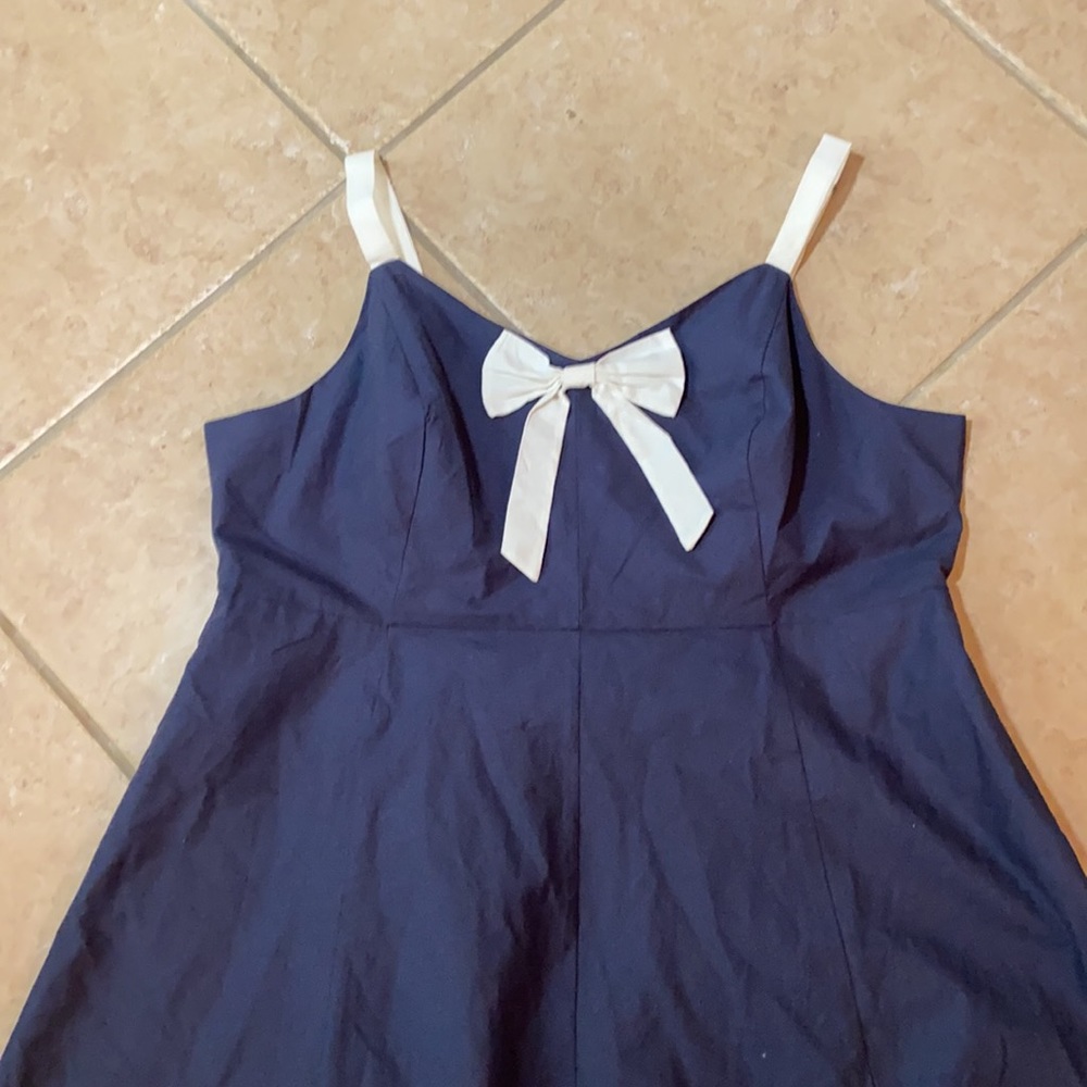 Modcloth Rockabilly Blue & White Sailor Dress - Gem